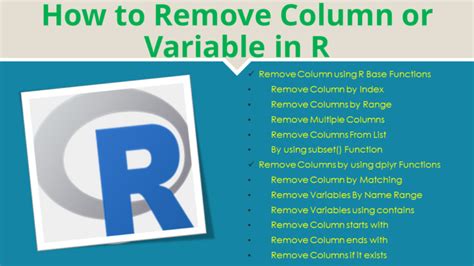 How To Remove Column In R Spark By Examples