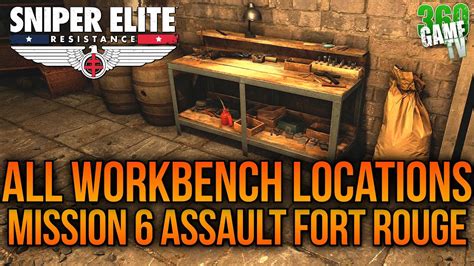 Sniper Elite Resistance Workbench Locations Mission 6 Assault On