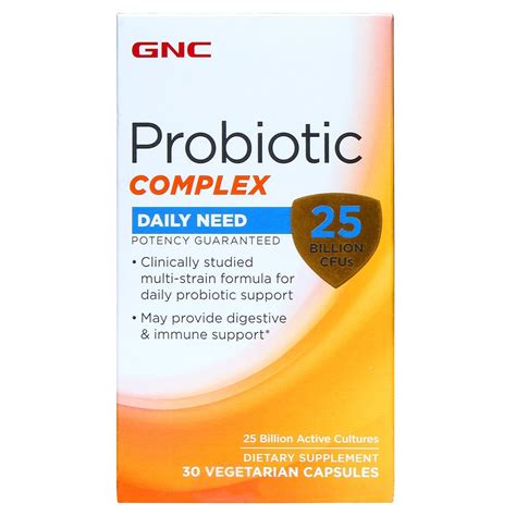 Gnc Probiotic Complex With 25 Billion Cfus