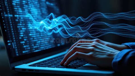 Digital Transformation Neural Network Data Processing And Machine Learning Algorithm Stock