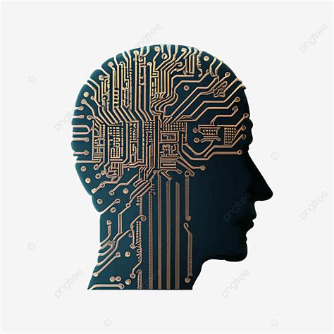 Artificial Intelligence Icon Brain Future Robotic Background ...