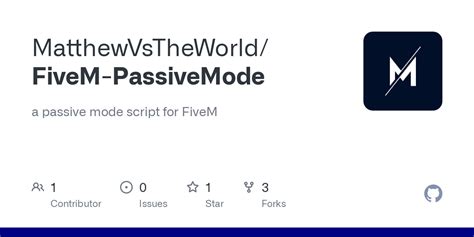 Github Matthewvstheworldfivem Passivemode A Passive Mode Script For