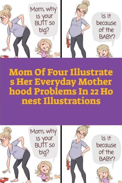 Mom Of Four Illustrates Her Everyday Motherhood Problems In 22 Honest