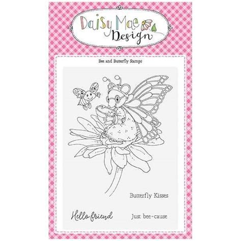 Daisy Mae Designs A6 Stamp Set Bee And Butterfly Set Of 5 Stamps