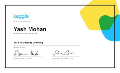 Yash Mohan On Linkedin Machinelearning Kaggle Onlinecourse