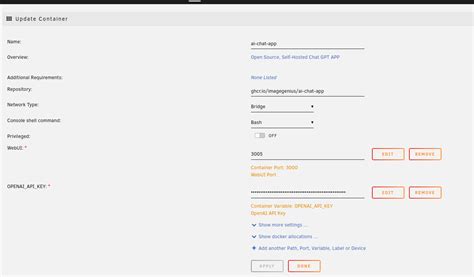 api key doesn t appear to be saving · issue 5 · imagegenius docker ai