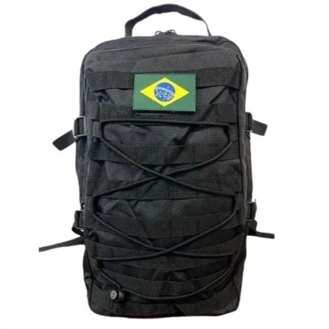 Mochila Tática Militar Assalt Preta 40l Camping Reforçada Impermeável