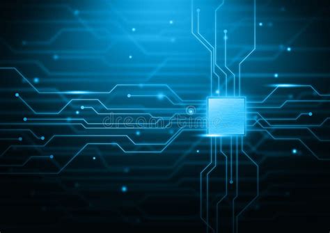 Electronic And Technology Theme Background Stock Illustration