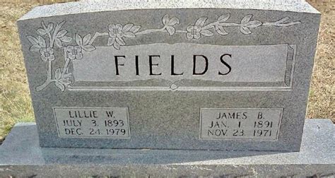 James Bryson Fields 1891 1971 Mémorial Find A Grave
