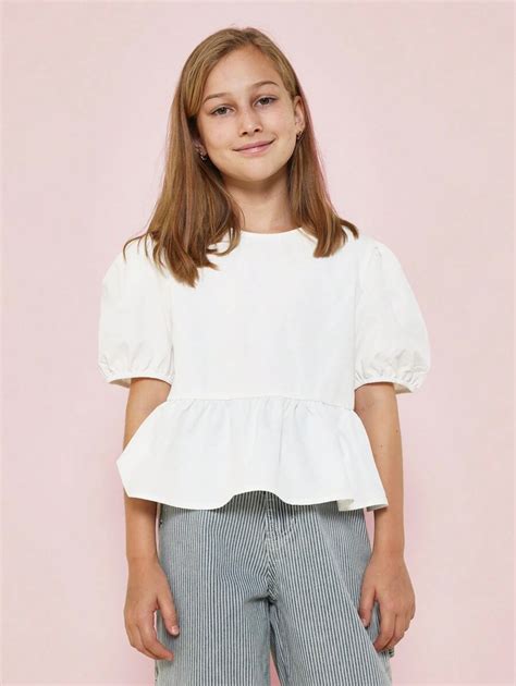 Sumwon Blusa De Globo Para Niñas Preadolescentes Moda De Mujer