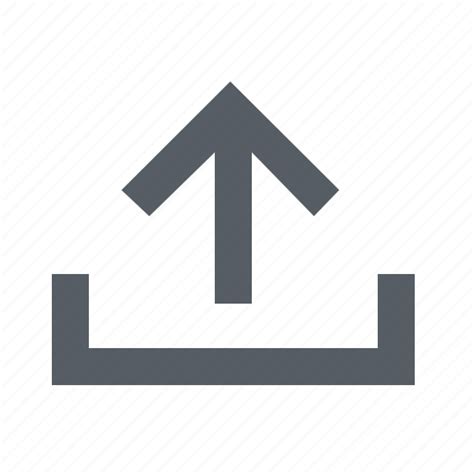 arrow interface outbox upload icon