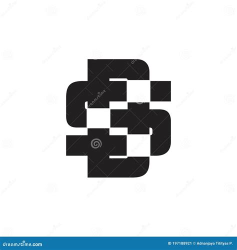 Abstract Linked Curves Overlapping Linear Logo Vector 175353844