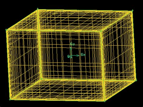 Meshing Detail Of Three Dimensional Room L × H × L 40 M × 285 M ×