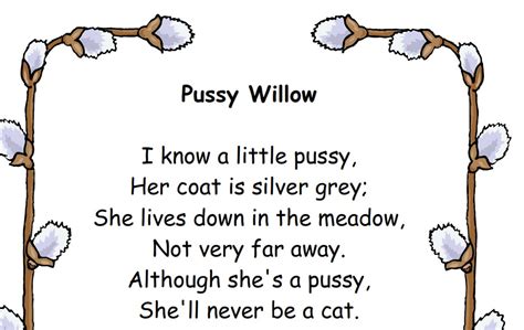 Pussy Willows Our Free Spring Printables For Kindergarten