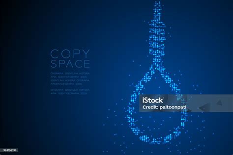 Abstract Geometric Circle Dot Pixel Pattern Animal Lasso Trap Shape