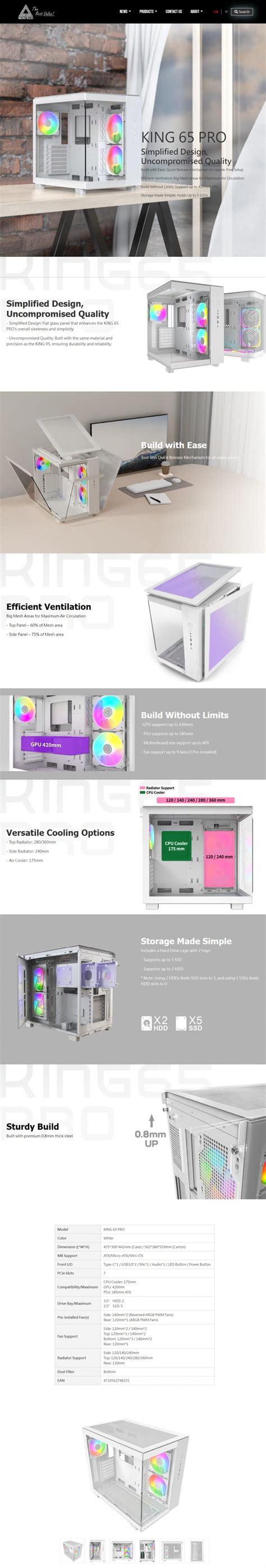 หน้าที่ 1 Montech King 65 Pro Review Review Overclock Hardware Computer