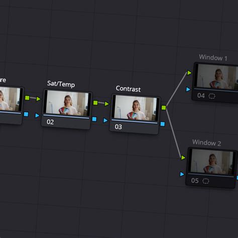 davinci resolve node tree template