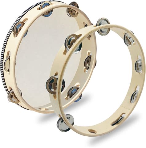 2 Pcs 10 Inch Tambourine Dakuan Tambourines For Adults And Tambourine