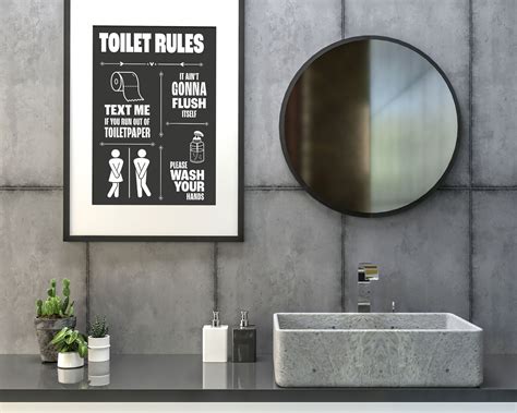 Hilarious Printable Toilet Poster Instant Download Etsy UK