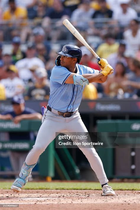 Tampa Bay Rays Second Baseman Richie Palacios Bats During An Mlb Game News Photo Getty Images