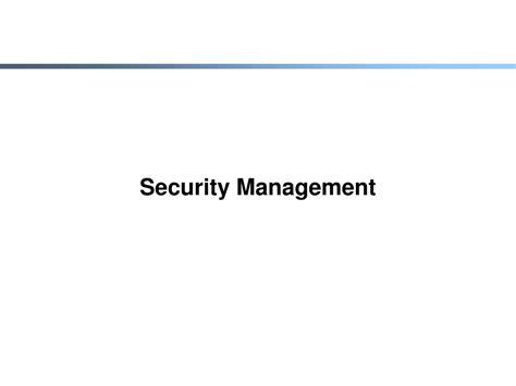 PPT Security Management PowerPoint Presentation Free Download ID 661582