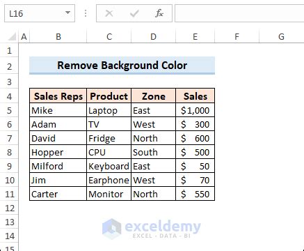 How To Add Remove And Print Background In Excel ExcelDemy