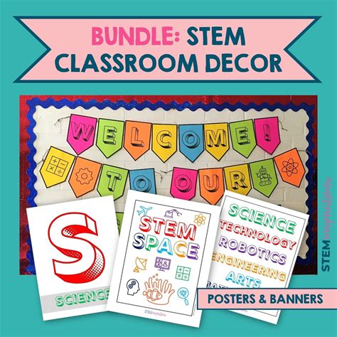 Stem Classroom Decor Bundle Posters Stem Bulletin Board Classroom Ideas