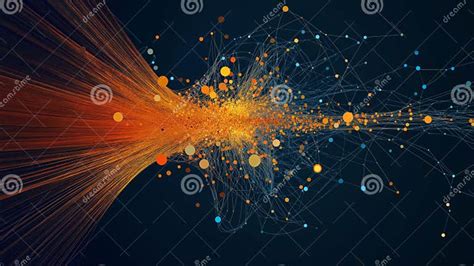 Dynamic Data Flow Network Visualization With Vibrant Nodes And