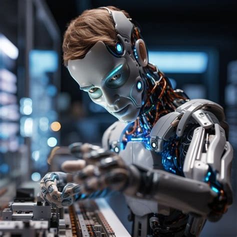 Free Robot Performing Tasks Image Robot Technology Automation