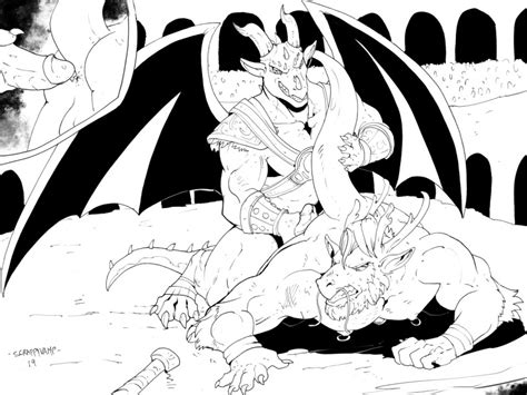 Rule 34 Anal Anal Sex Anthro Anthro Dragon Arena Armor Coliseum Cuaroc Domination Dragon