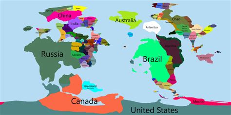 Bfdi World Map With Real Countries By Junotehplanet On Deviantart
