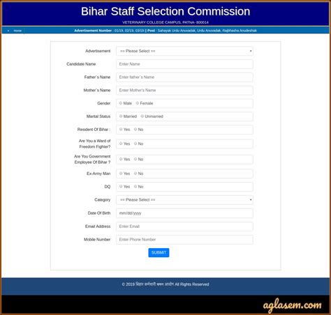 Bssc Application Form 2019 Form Resume Examples E4y4nql2lb