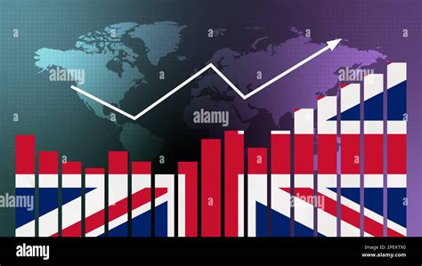 United Kingdom Bar Chart Graph With Ups And Downs Increasing Values