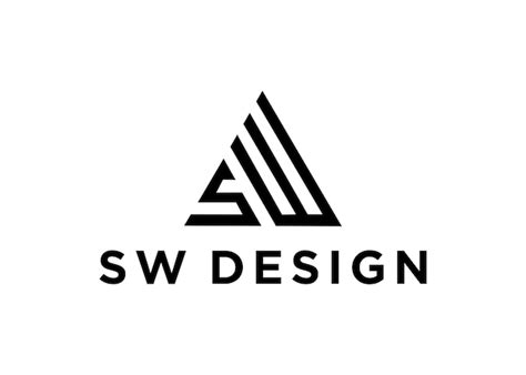 Premium Vector Sw Logo Design Vector Illustration