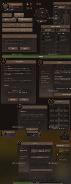 16 Character UI Ideas Game Ui Design Game Interface Game Ui