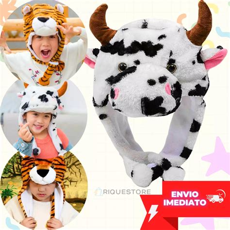 Touca Infantil De Bichinho Animais Gorro Bicho Para Criança De Pelúcia Shopee Brasil
