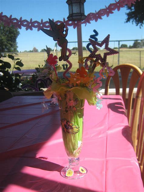 Tinkerbell Centerpiece Party Centerpieces Tinkerbell Centerpieces