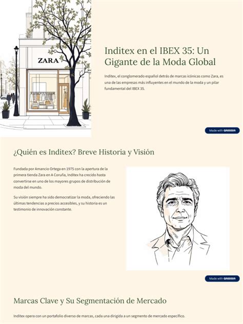 Inditex En El Ibex 35 Un Gigante De La Moda Global Pdf Moda Sustentabilidad