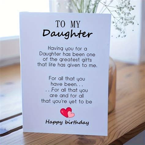 Birthday Card For Daughter Heartfelt Message Of Love And Gratitude