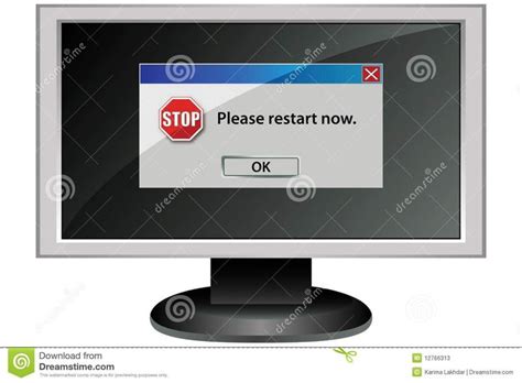 Computer Screen Error Message