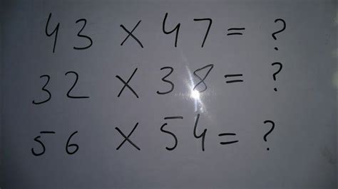 Fast Calculation Trickmultiplication Tricksmath Multiplication In