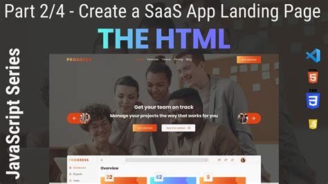 Part 24 The Html Create An App Saas Landing Page Using Html