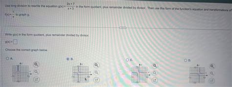 use long division to rewrite the equation