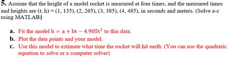 Solved Use Only Matlab Numerical Analysis I Will