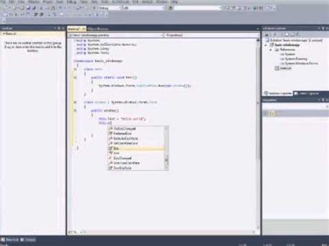C Making A Windows Form Application From Scratch YouTube