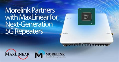 Morelink Unveils Next Generation 5g Repeater Solutions Based On