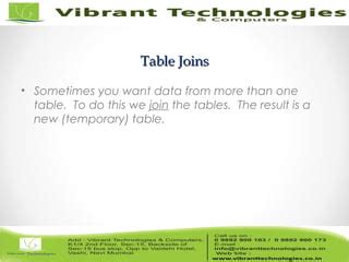 PHP Introduction To PHP MySQL Joins And SQL Functions PPT
