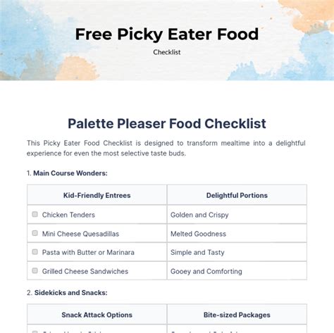 Ratings Food Checklist Check List Safer Food Better Business