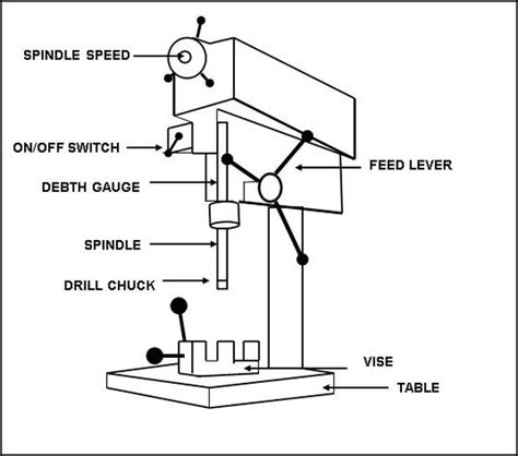 The 4 Parts Of A Drill Press At Sherita Lawson Blog