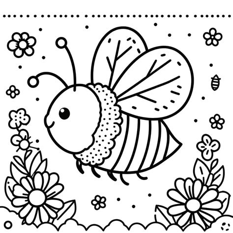 Bumble Bee Coloring Pages Coloringlib